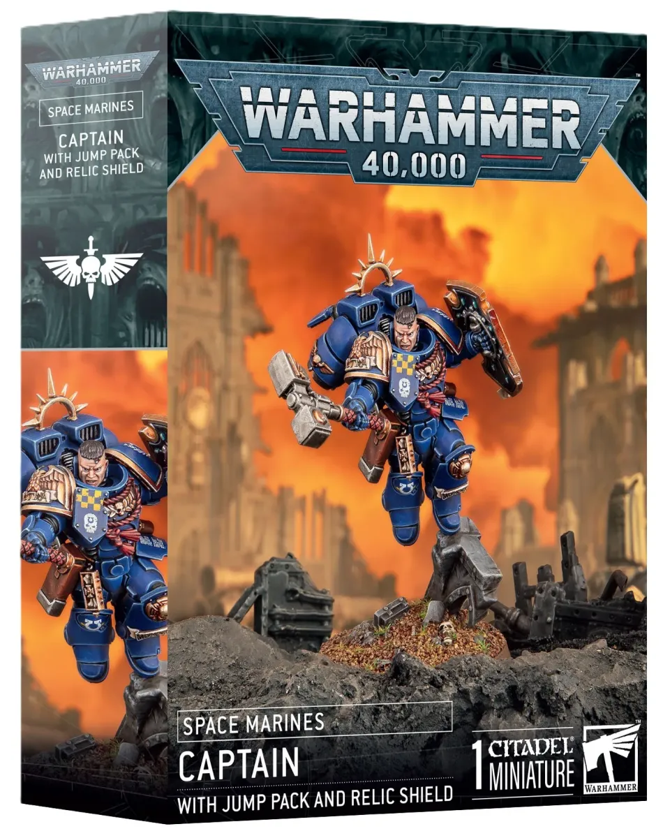Space Marines - Captain with Jump Pack & Relic Shield